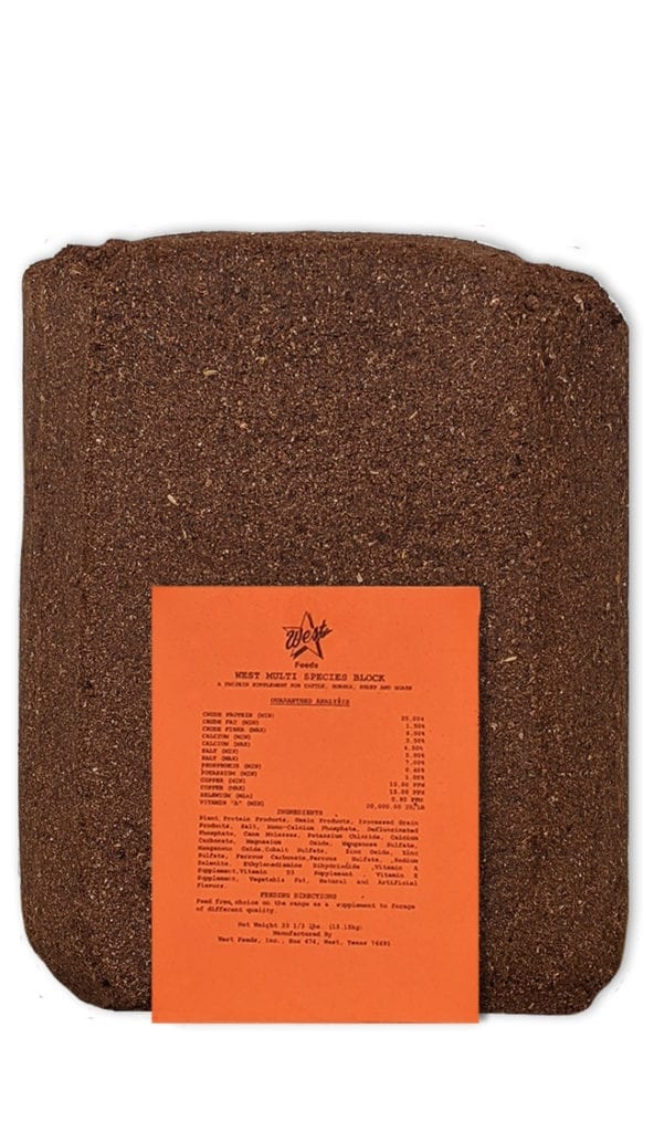 Livestock Protein Block | West Feeds, Inc.